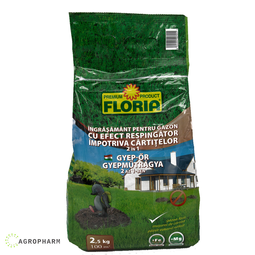 Đubrivo za travu protiv krtica 2.5kg - Agropharm - Agropharm
